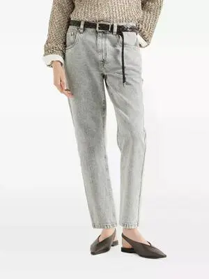 Brunello Cucinelli Mid-rise Tapered Jeans