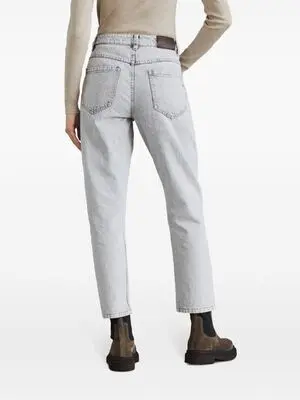 Brunello Cucinelli Mid-rise Tapered Jeans - Blue