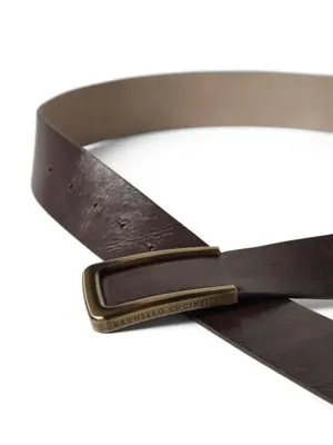 Brunello Cucinelli Buckled Leather Belt