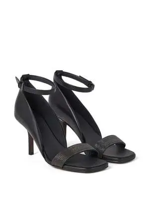 Brunello Cucinelli Monili-trim Leather Sandals