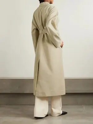 TOTEME Organic Cotton And Silk-blend Trench Coat