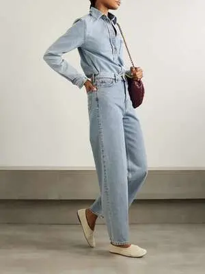 TOTEME High-rise Wide-leg Jeans