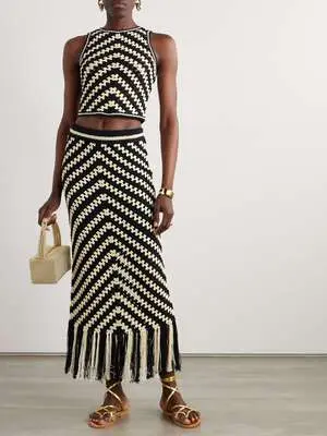 Zimmermann Halliday Cropped Crochet Tank