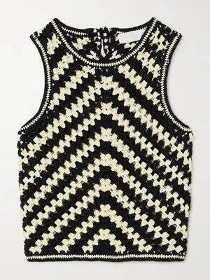 Zimmermann Halliday Cropped Crochet Tank