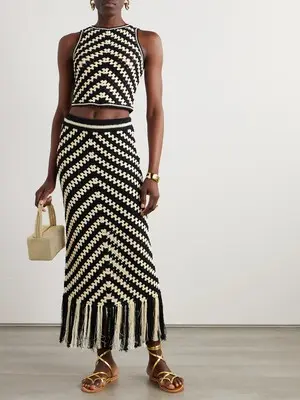 Zimmermann Halliday Cropped Crochet Tank