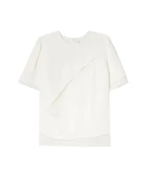 PETER DO Slash Silk And Chiffon T-shirt