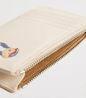 Polo Ralph Lauren Leather Polo Bear Card Holder