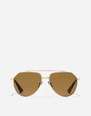 Dolce & Gabbana Stefano Aviator Sunglasses - Gold