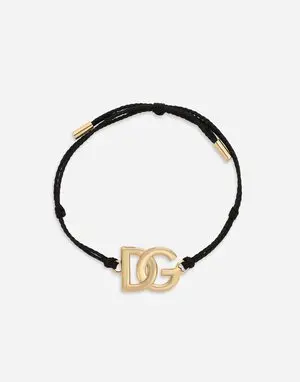 Dolce & Gabbana Cord Bracelet With Dg Logo - Multicolor