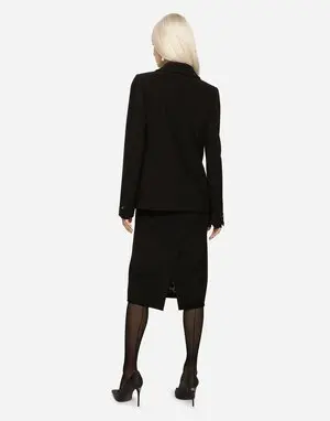 Dolce & Gabbana Stretch Woolen Skirt
