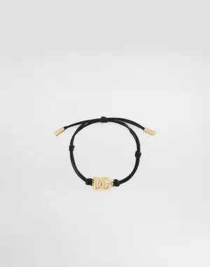 Dolce & Gabbana Cord Bracelet With Dg Logo - Multicolor
