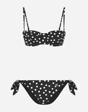 Dolce & Gabbana Polka-dot Balconette Bikini - Print