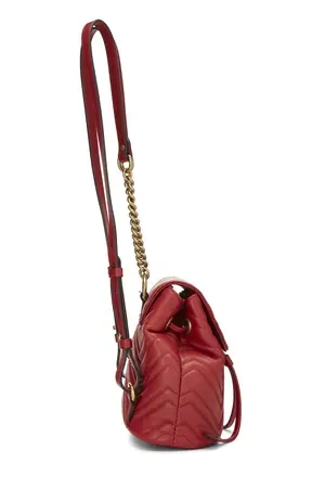 Gucci Leather Gg Marmont Backpack