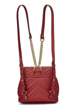 Gucci Leather Gg Marmont Backpack
