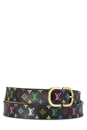 LOUIS VUITTON Takashi Murakami Monogram Belt - Black