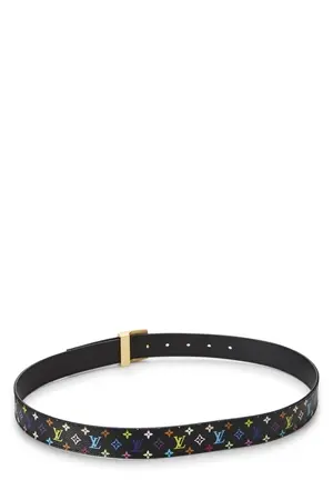 LOUIS VUITTON X Takashi Murakami Monogram Multicolore Ceinture Belt - Black