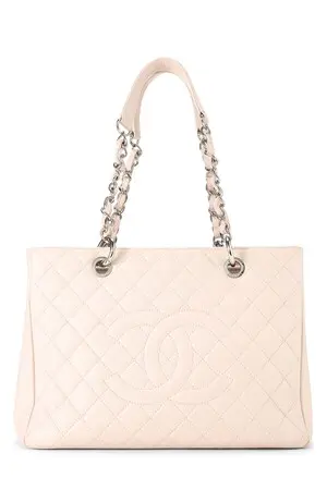 CHANEL Quilted Caviar Grand Shopping Tote