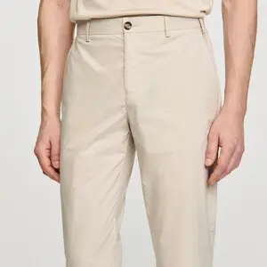 Sandro Cotton Carrot-cut Trousers - Light Grey