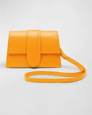 Jacquemus Jacquemus Le Porte Bambino Leather Wristlet - Dark Orange