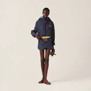 Miu Miu Technical Fabric Shorts - Navy