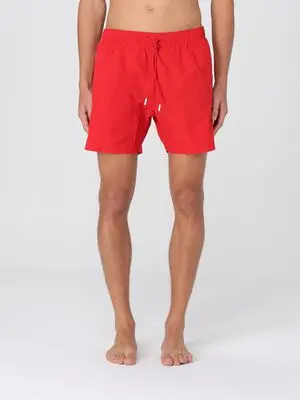 BOSS Nylon Swim Shorts With Drawstring Red