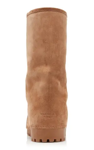 Balenciaga Alaska Suede & Faux-fur Boots