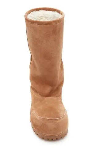 Balenciaga Alaska Suede & Faux-fur Boots