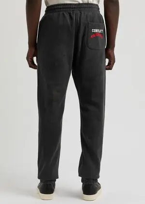 SAINT MXXXXXX Denim Tears Struggle Printed Cotton Sweatpants