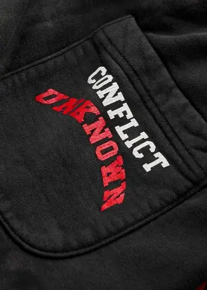 SAINT MXXXXXX Denim Tears Struggle Printed Cotton Sweatpants