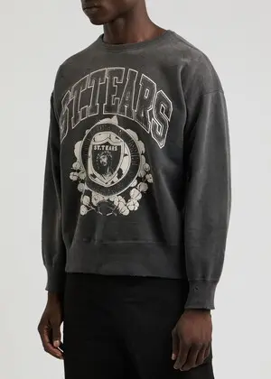 SAINT MXXXXXX Denim Tears Printed Cotton Sweatshirt