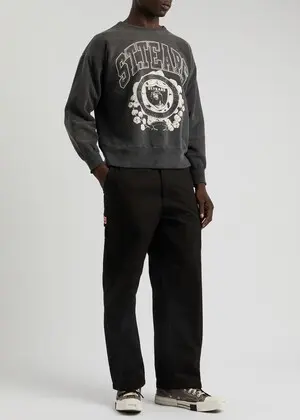 SAINT MXXXXXX Denim Tears Printed Cotton Sweatshirt