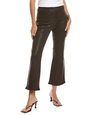 FRAME Frame Denim Jetset Espresso Coated Crop Mini Boot Jean - Brown