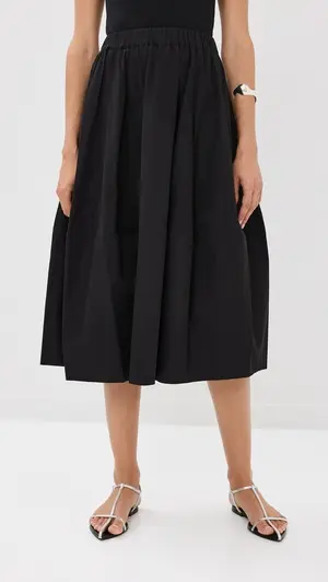 Co Bubble Midi Skirt - Black