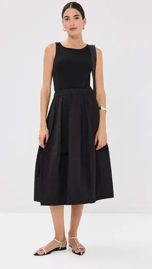 Co Bubble Midi Skirt - Black