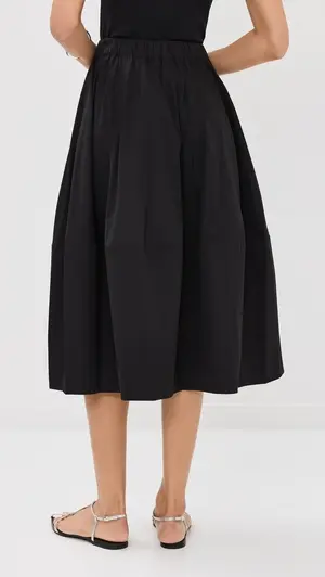 Co Bubble Midi Skirt - Black