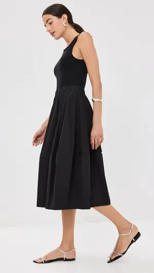 Co Bubble Midi Skirt - Black