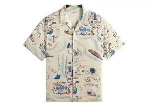 Kith Nyc Thompson Camp Collar Shirt - Sandrift