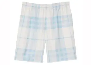 Burberry Silk Twill Check Shorts