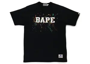 A BATHING APE Paint Splatter Tee Shirt