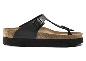 BIRKENSTOCK Gizeh Platform Sandals - Black