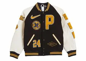 Men's Black White Varsity Jackets