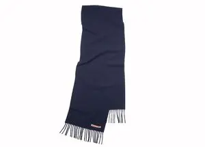 Acne Studios Fringe Wool Scarf - Navy Blue
