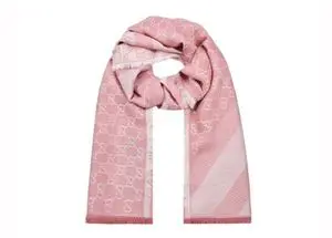 Gucci Gg Logo Scarf - Pink