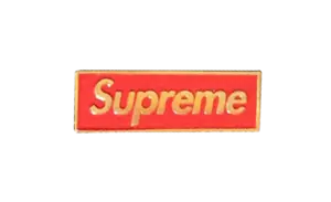 Supreme Box Logo Pin - Gold