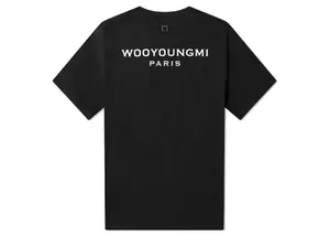 WOOYOUNGMI White Back Logo T-shirt - Black