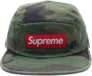 Supreme Front Panel Zip Cap - Woodland