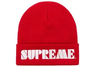 Supreme Stencil Beanie - Red
