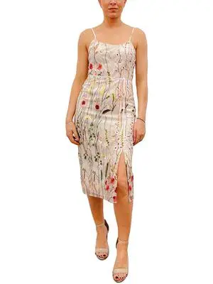 Sam Edelman Sam Edelman Embroidered Sheath Dress - White