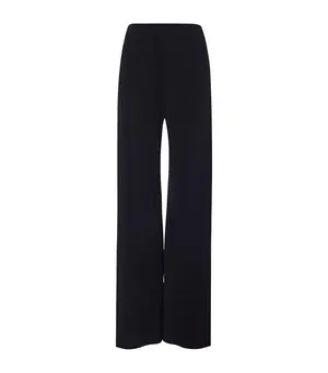 THE ROW Gala Wide-leg Trousers - Black