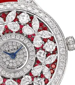 Graff Gold, Diamond And Ruby Classic Butterfly Watch 33mm